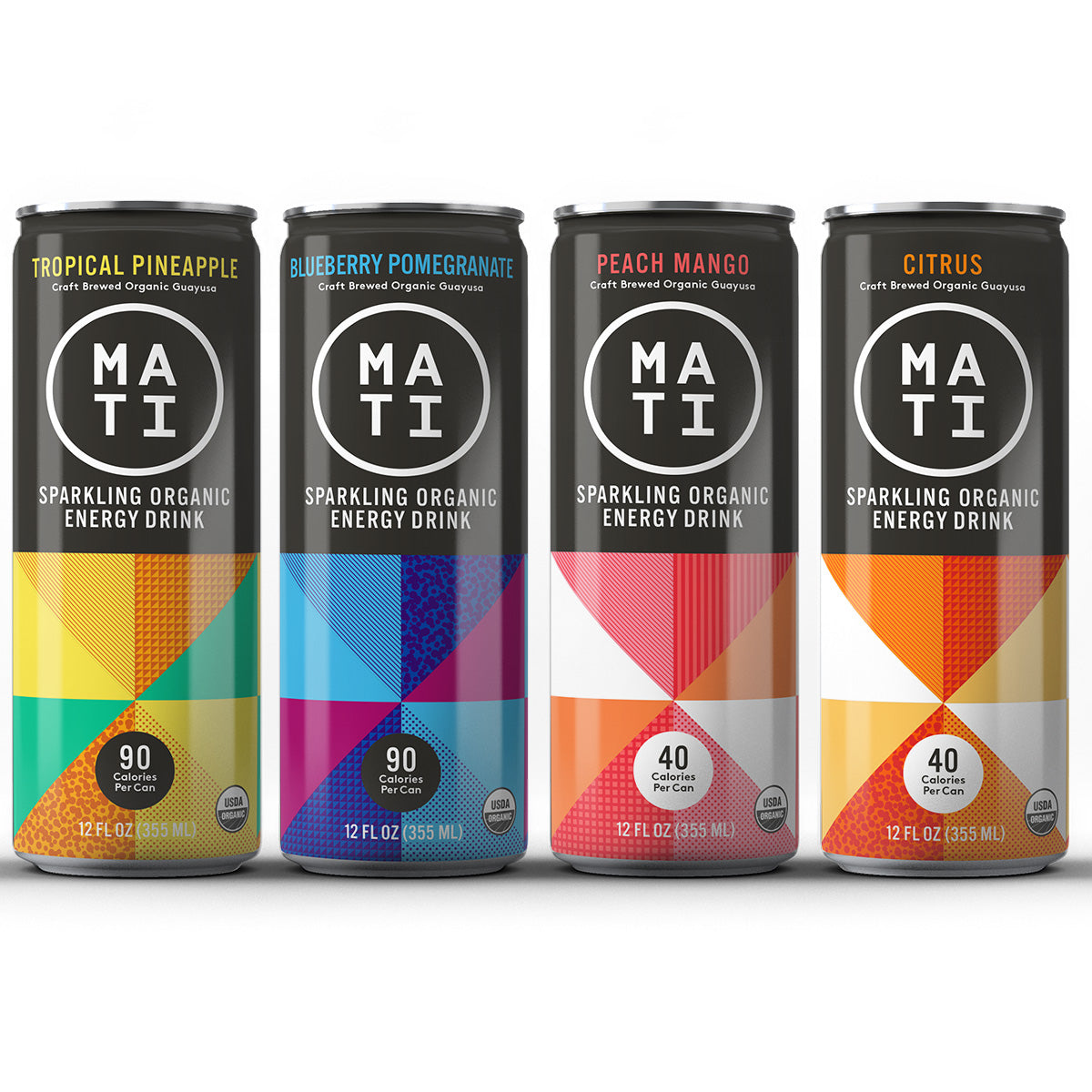 MATI Sparkling Organic Energy Drink - Sweetened (12/case) – Nobl Beverages